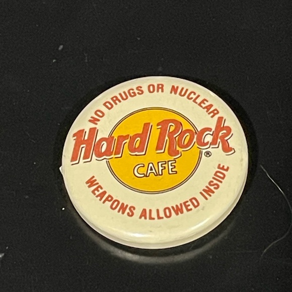 Hard Rock Cafe | Accessories | Vtg Hard Rock Cafe Pinback 5 Button Pin ...